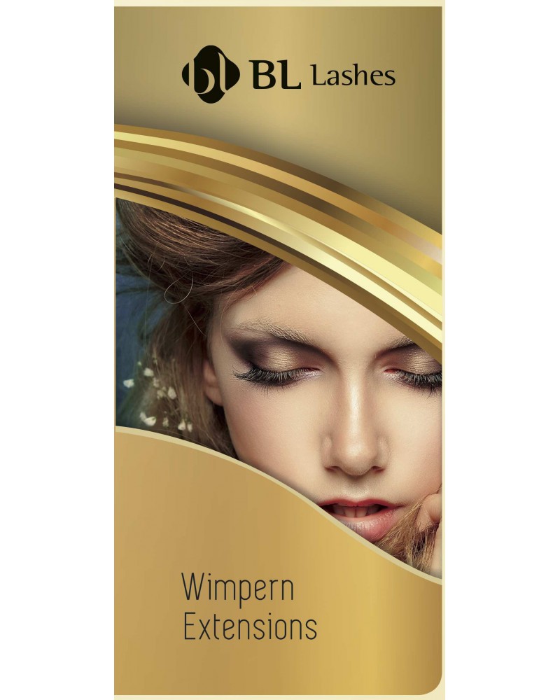 Werbeflyer - Wimpern Extension (10-er Bündel)